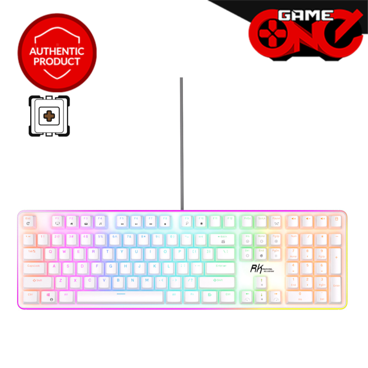 RK Royal Kludge RK918 Wired RGB Mechanical Gaming Keyboard - White ...