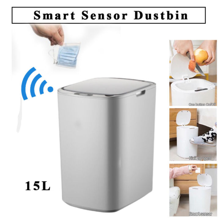 Smart Sensor Dustbin 15L | Lazada