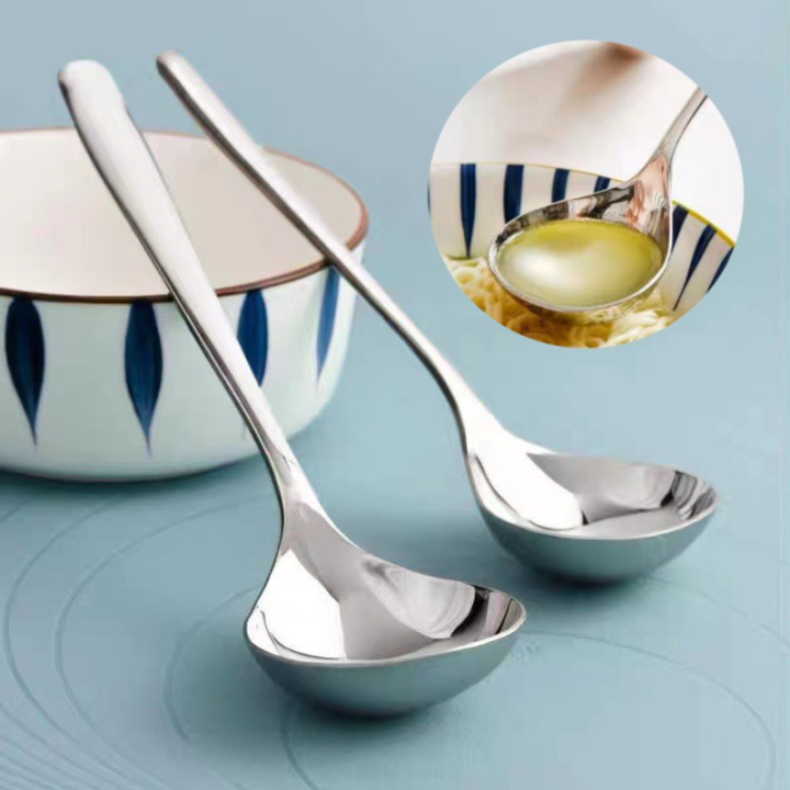 304 Stainless Steel Spoon Deepening Thickening Spoon Large Long Handle ...