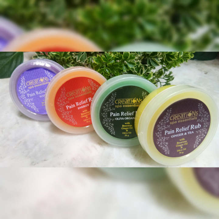 10PCS CREATIONS SPA ESSENTIALS PAIN RELIEF RUB 50 GRAMS (ASSORTED ...