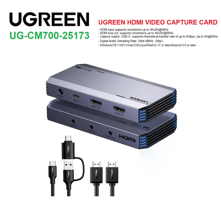 Ugreen UG-CM700-25173 HDMI Video Capture Card - Ugreen HDMI Video ...
