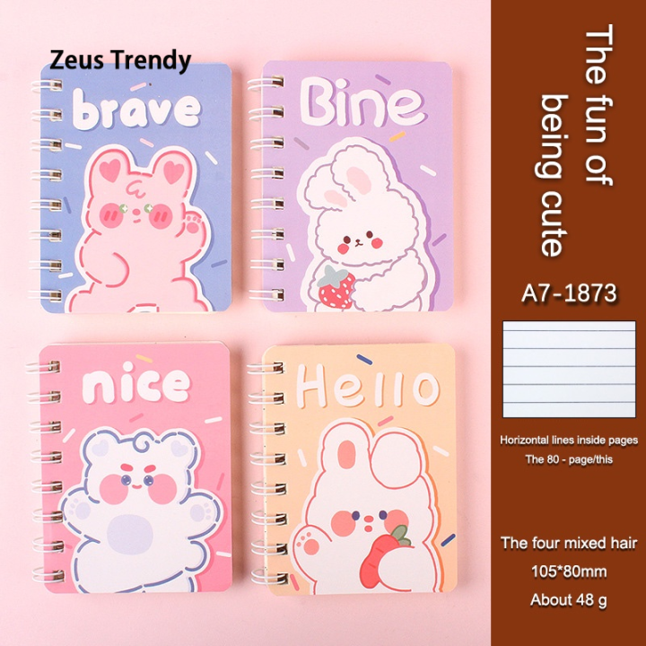 QIAN TI ZI yakult Cute little pocket notebook, Cute little springbook ...