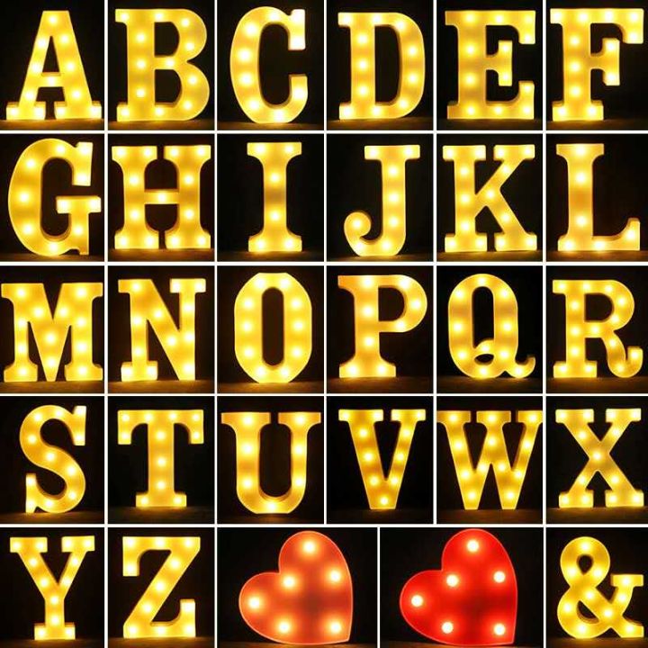 DIY 3D Letter Light LED Night Lights | Lazada PH