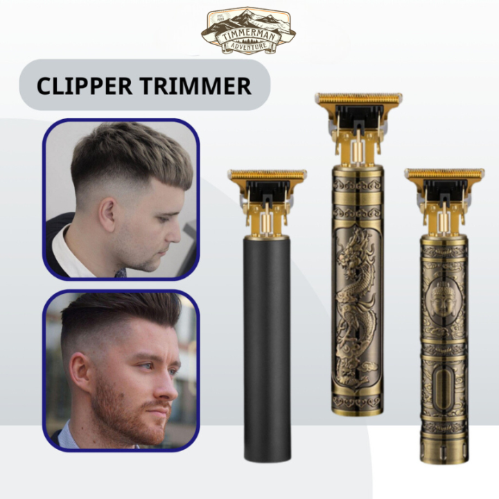 [6M WARRANTY] Electric Hair Clipper Trimmer USB Rechargeable Razor ...