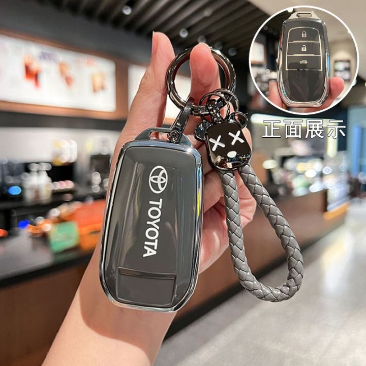 New TPU Car Key Case Full Cover 3 Button Remote Shell For Toyota ...