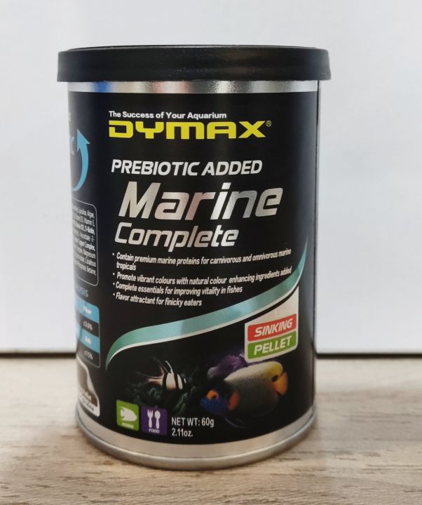 Dymax Marine Complete Sinking Pellet Saltwater Fish Food 60g / 160g ...