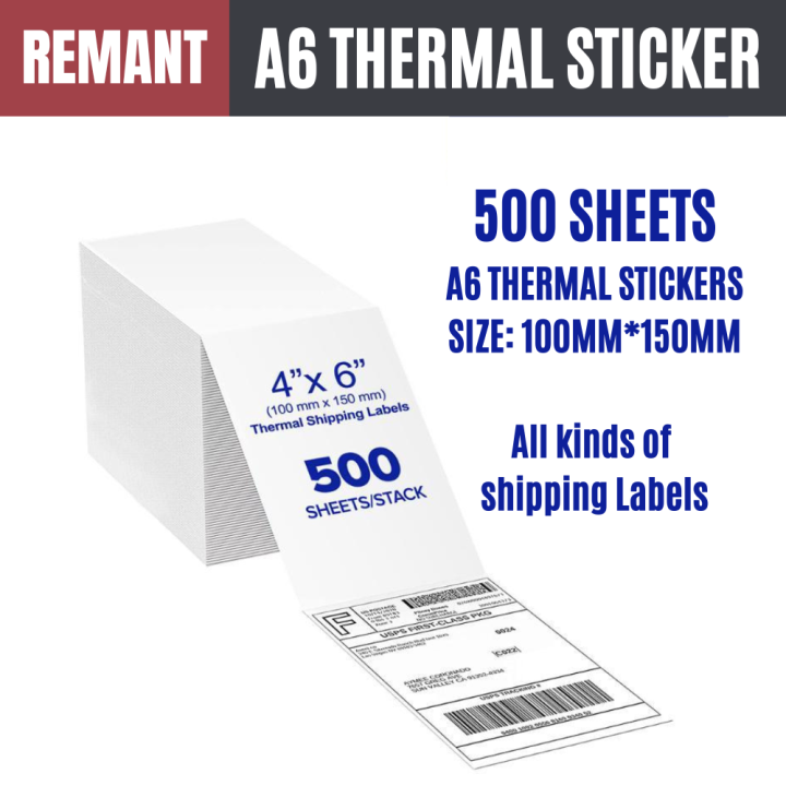 A6 Thermal Paper Sticker 100mmx150mm | Lazada PH