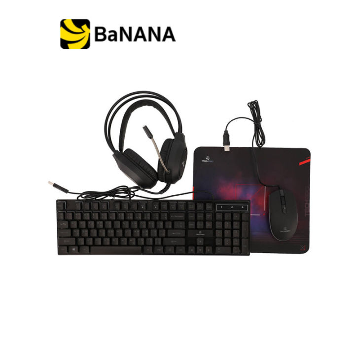 TECHPRO Gaming Combo Pack FV-Q809 LED.4 in 1 Black by Banana IT ...