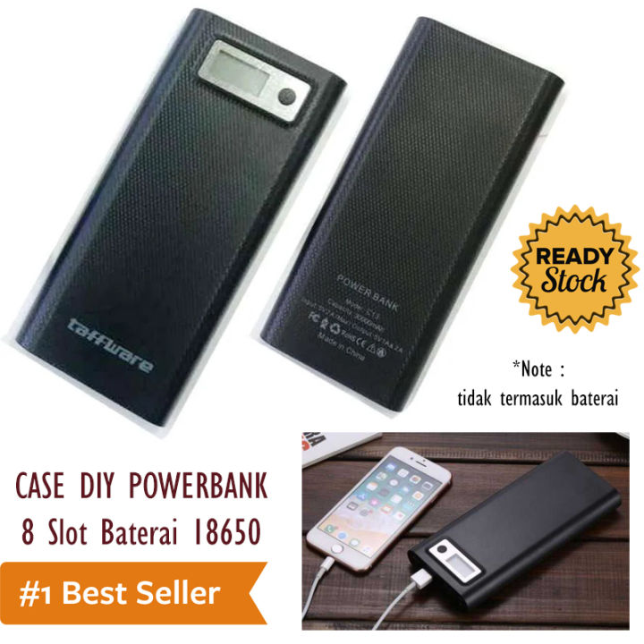 DIY Power Bank Case USB Type C Dual Output & LCD Tipe Baterai 18650 8 ...