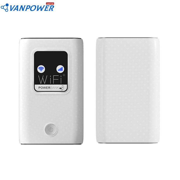 4G LTE Router 6000mah Outdoor Hotspot Sim Card Slot Portable Modem LCD ...