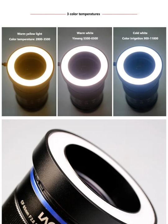 LED Macro Ring Light for Canon Nikon DSLR Camera Macro Photography Tool ...