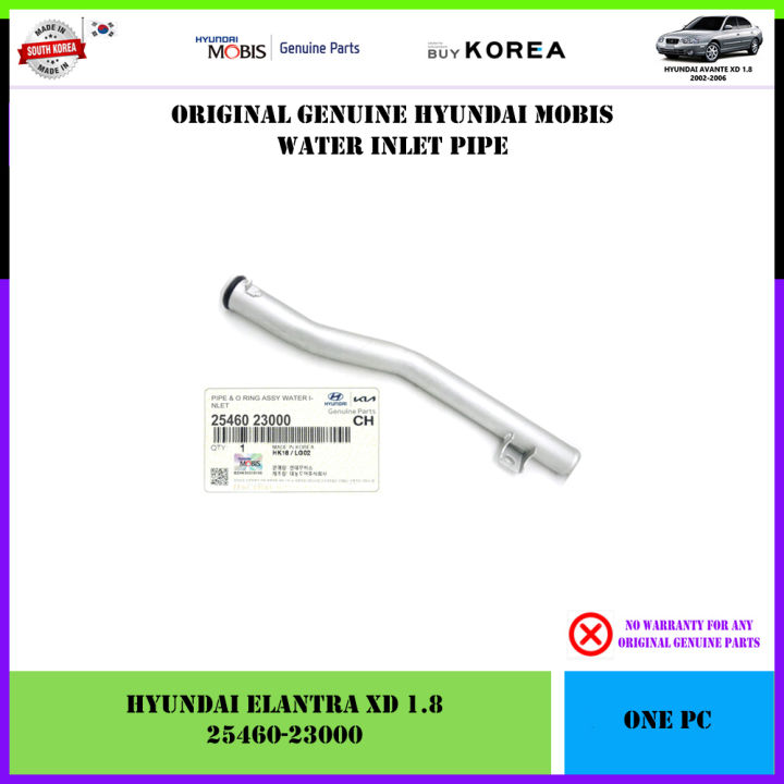 Hyundai Elantra XD 1.8 Genuine Hyundai Mobis Cooling Heater Pipe ...