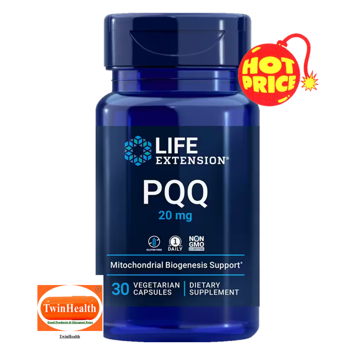 Life Extension PQQ (Pyrroloquinoline Quinone) 20 mg / 30 Vegetarian ...