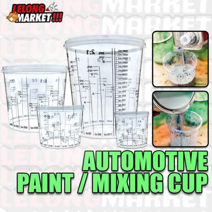 Transparent Plastic Measuring Cup 300/600/1100/1900ml Mixing Cup for ...