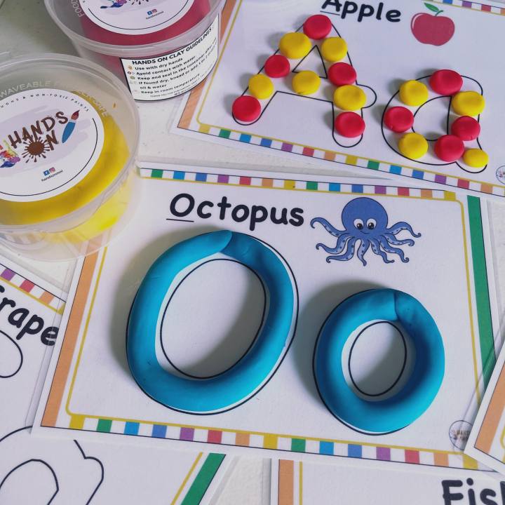 COMPLETE ALPHABET AND NUMBER PLAY DOUGH GIFT SET Mats | Playdough ...