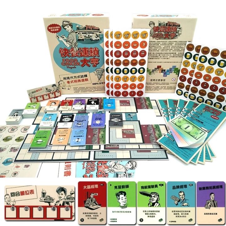Food Chain Magnate 快餐连锁大亨 多人模拟经营餐饮类桌游 | Lazada