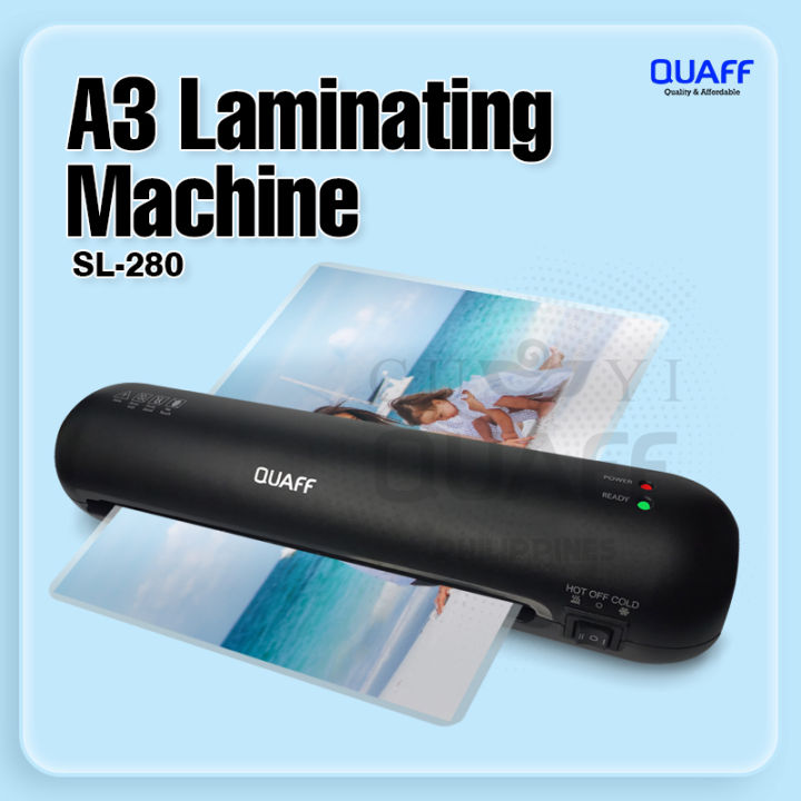 QUAFF SL-280 BLACK A4 Laminating machine （max laminate 125mic) | Lazada PH