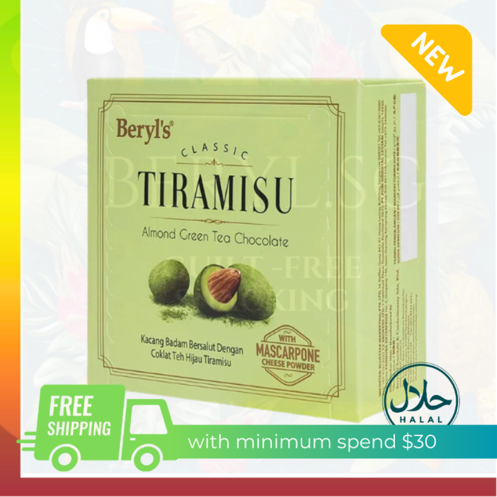 Beryl.sg- Beryl's Tiramisu Green Tea milk chocolate-65g Halal Suitable ...