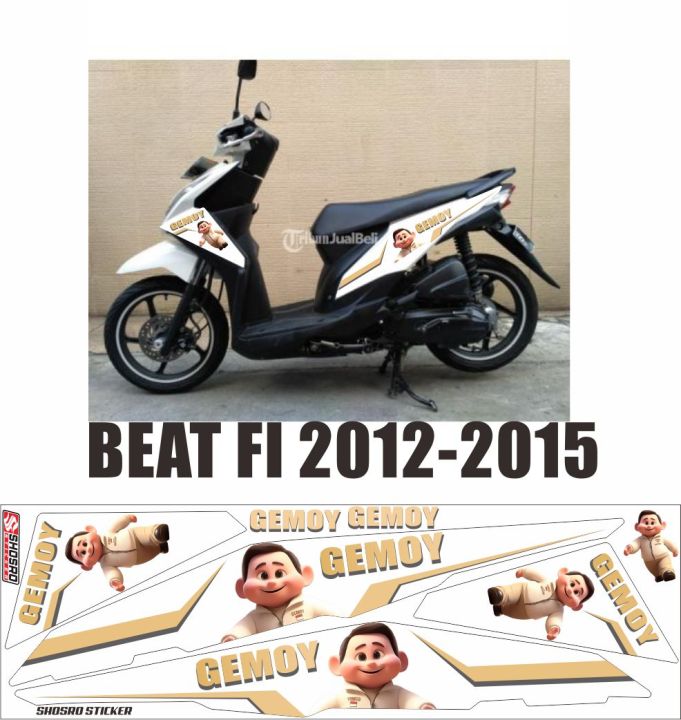 STRIPING STIKER ANIME GEMOY LIS MOTOR HONDA BEAT FI 2012-2015 VARIASI ...