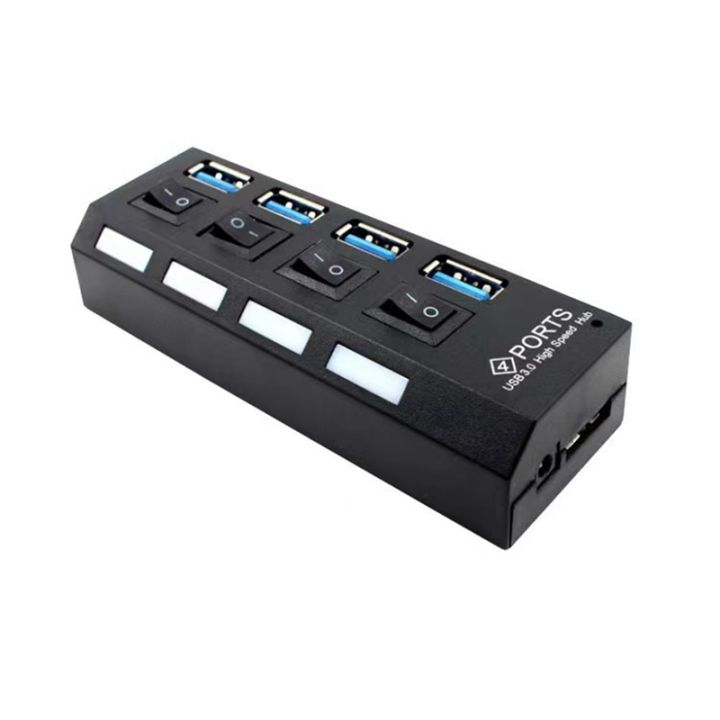 【Latest model】USB 3.0 Power Adapter 4 Ports Multi USB Splitter Hub 3 ...