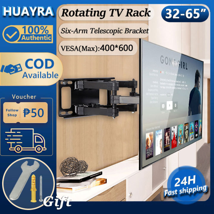 Universal TV Wall Mount Fit for 32"-65" LED LCD Plasma Screen 6 Arms ...