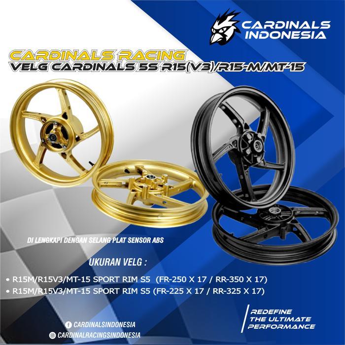Velg R15M/R15V3/MT-15 SPORT RIM S5 - Hitam, 225X17/325X17 | Lazada ...