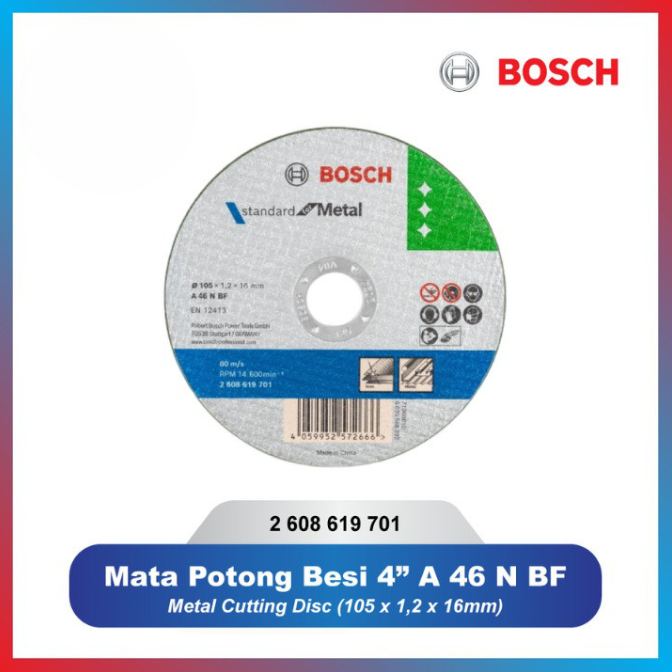 Mata Gerinda Batu Potong Besi / Metal Cutting Disc 4" Bosch (701) | Lazada Indonesia