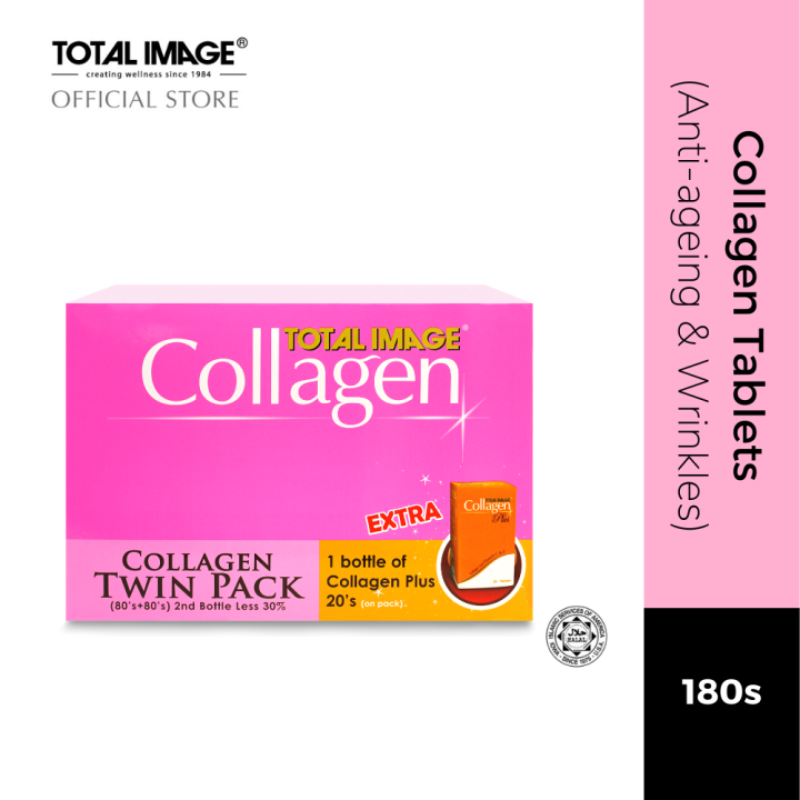 Total Image Collagen 80 + 80 Tablets (Twin Pack) Extra Collagen Plus 20 ...