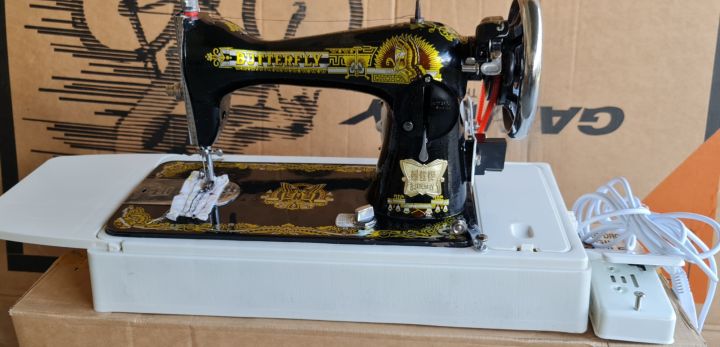 BUTTERFLY PORTABLE SEWING MACHINE WITH ELECTRIC MOTOR**FREE GIFT** | Lazada