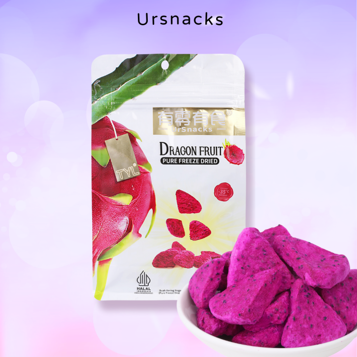 แก้วมังกร UrSnacks ผลไม้ฟรีซดราย ออร์แกนิก น้ำตาลต่ำ ผลไม้แท้คุณภาพดี ...