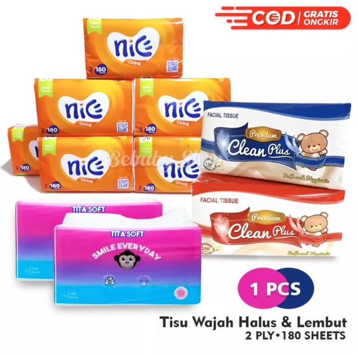 Tisu Wajah Jolly 250s Nice 180s Tita Soft 180s 2ply Facial Tissue ...