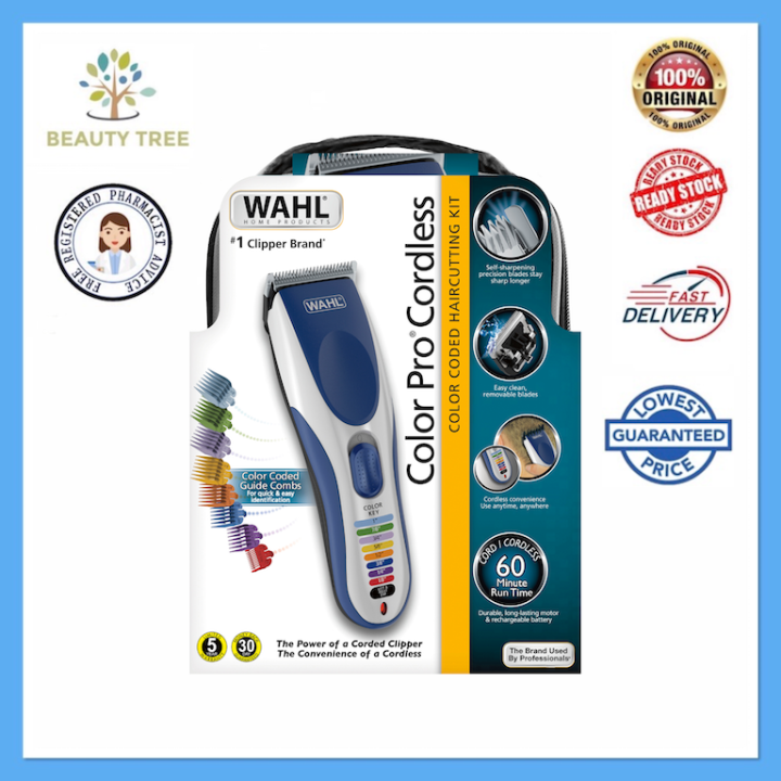 WAHL Color Pro Cordless Rechargeable Hair Clipper & Trimmer | Lazada