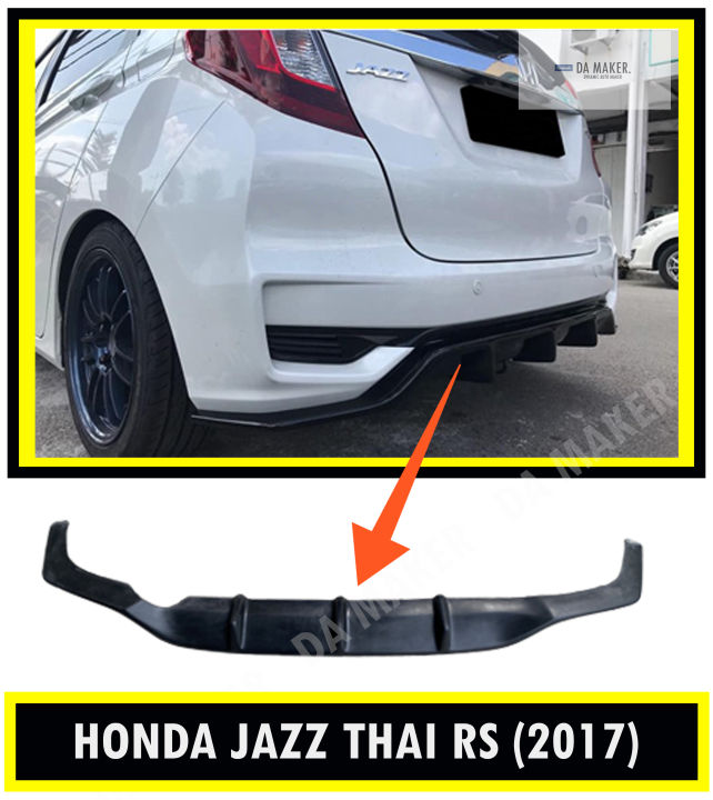 【Ready Stock】HONDA JAZZ GK5 2017-2021 THAI RS REAR DIFFUSER 2017 2018 ...