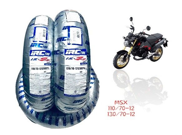 ยางนอก(IRC) IZ-Ss HONDA MSX,MSX SF เบอร์เดิมติดรถ 110/70-12หลัง130/70 ...