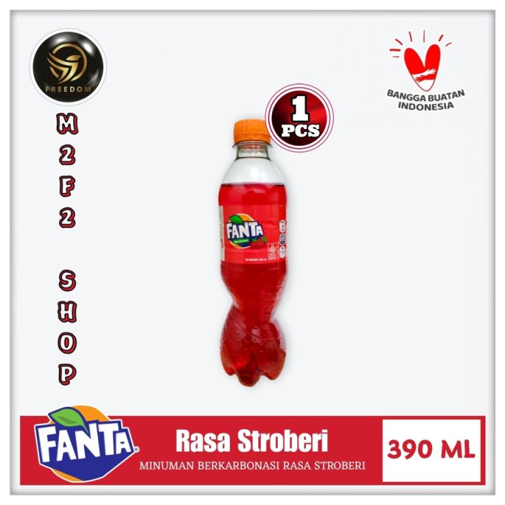 Fanta Stroberi | Merah Minuman Bersoda Botol Plastik Pet - 390 ml ...