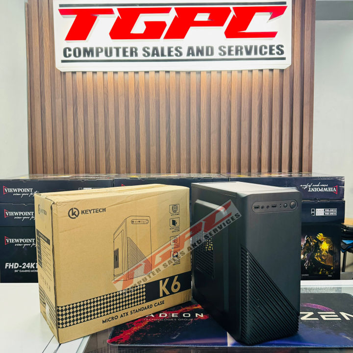 Keytech K6 Micro Atx Standard Case With Power Supply | Lazada PH