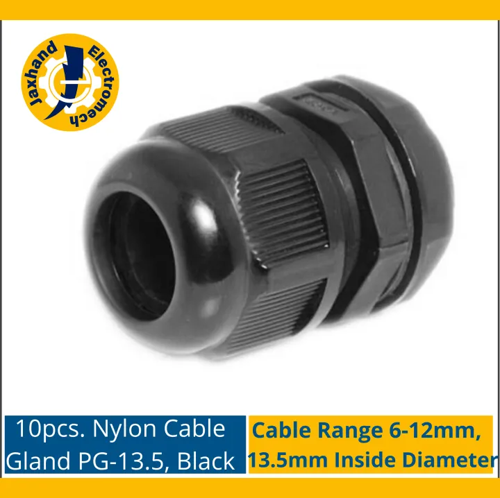 10pcs. Nylon Cable Gland PG-13.5, 6mm - 12mm, 13.5mm Inside Diameter ...