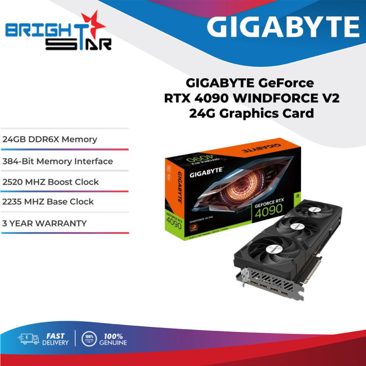 GIGABYTE GeForce RTX 4090 WINDFORCE V2 24G Graphics Card | Lazada