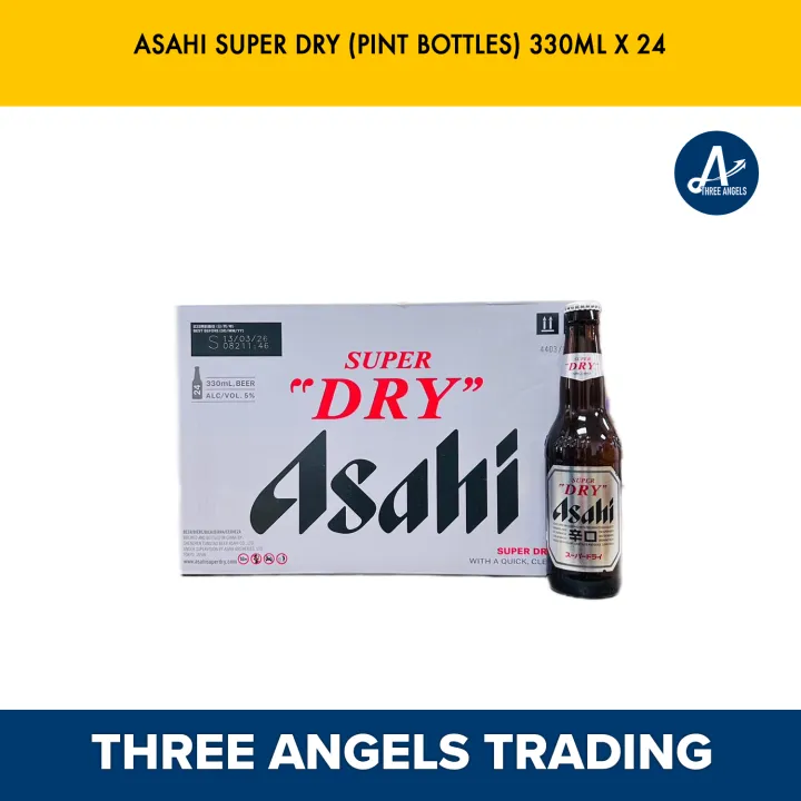 Asahi Super Dry (Pint Bottles) 330ml x 24 | Lazada Singapore