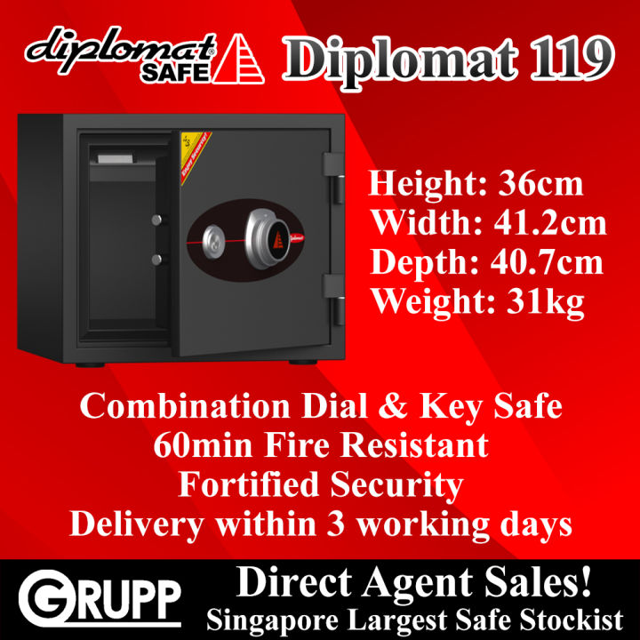 Diplomat Safe 119 Fire Resistant Safe Box (Most Reputable Brand In ...
