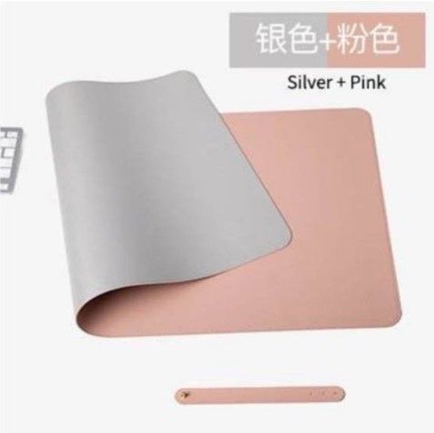 (Ready Stock) Large Leather Mousepad Keyboard Mat with Anti-slip Double ...