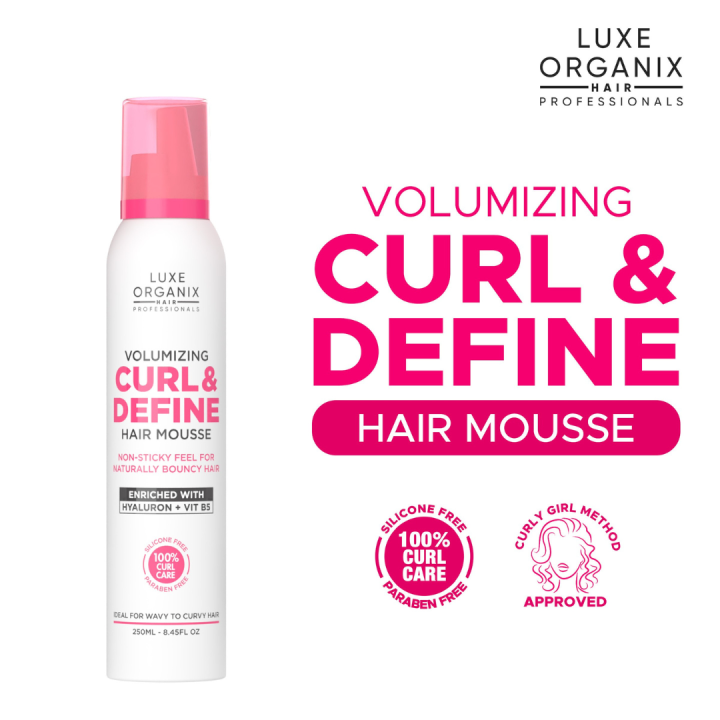 Luxe Organix Curl and Define Volumizing Hair Mousse 250ml | Lazada PH