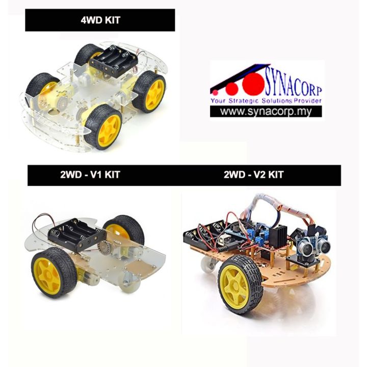Arduino 2wd 4wd Smart Robotics Robot Car Chassis Kit Set V1 V2 Lazada