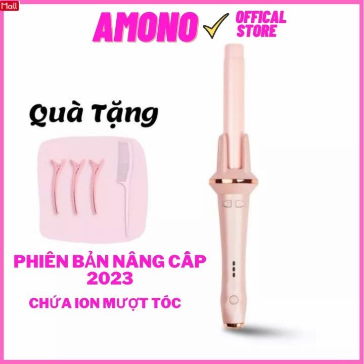 Máy uốn tóc xoăn tự động xoay 360 độ chất liệu gốm sứ đường kính uốn ...