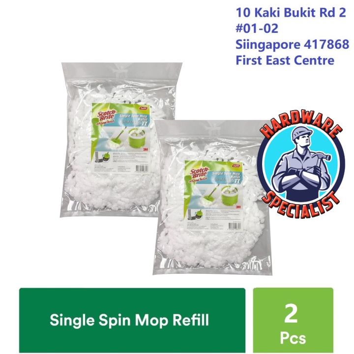 3M Scotch Brite Compact Single Spin Mop Head Refill | Lazada Singapore