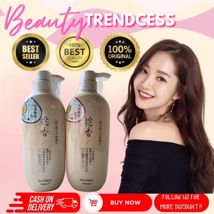 🌸WITH FREEBIES 💯 Trending Authentic Okanen Sakura Shampoo and ...