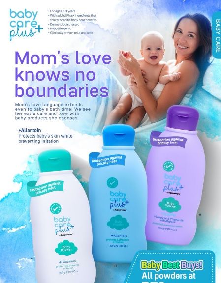 Baby Care Plus Baby POWDER 200g 2 + 1 Tupperware Brand | Lazada PH