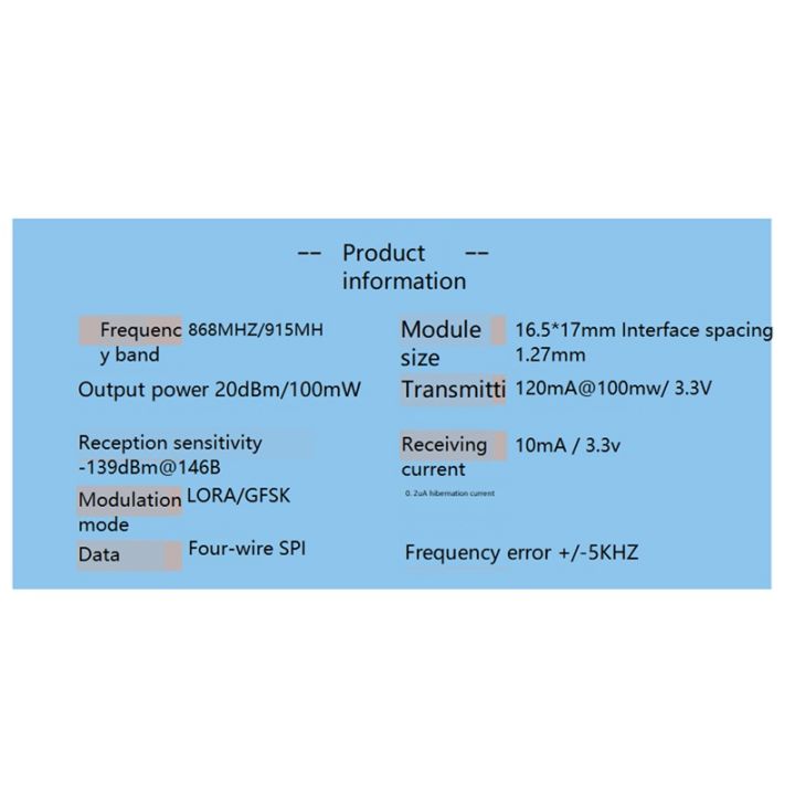 Lora Module SX1276 Wireless Transceiver Module Spread Spectrum Long ...
