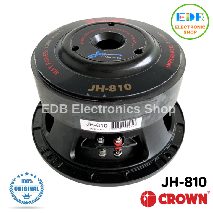 Original Crown JH-810 8inches 1000watts Professional Speaker Double ...