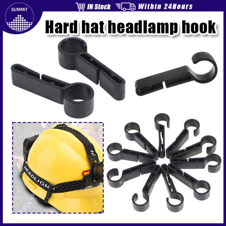 10Pcs Safety Helmet Clips Plastic Attachment Head Light Clamps ...